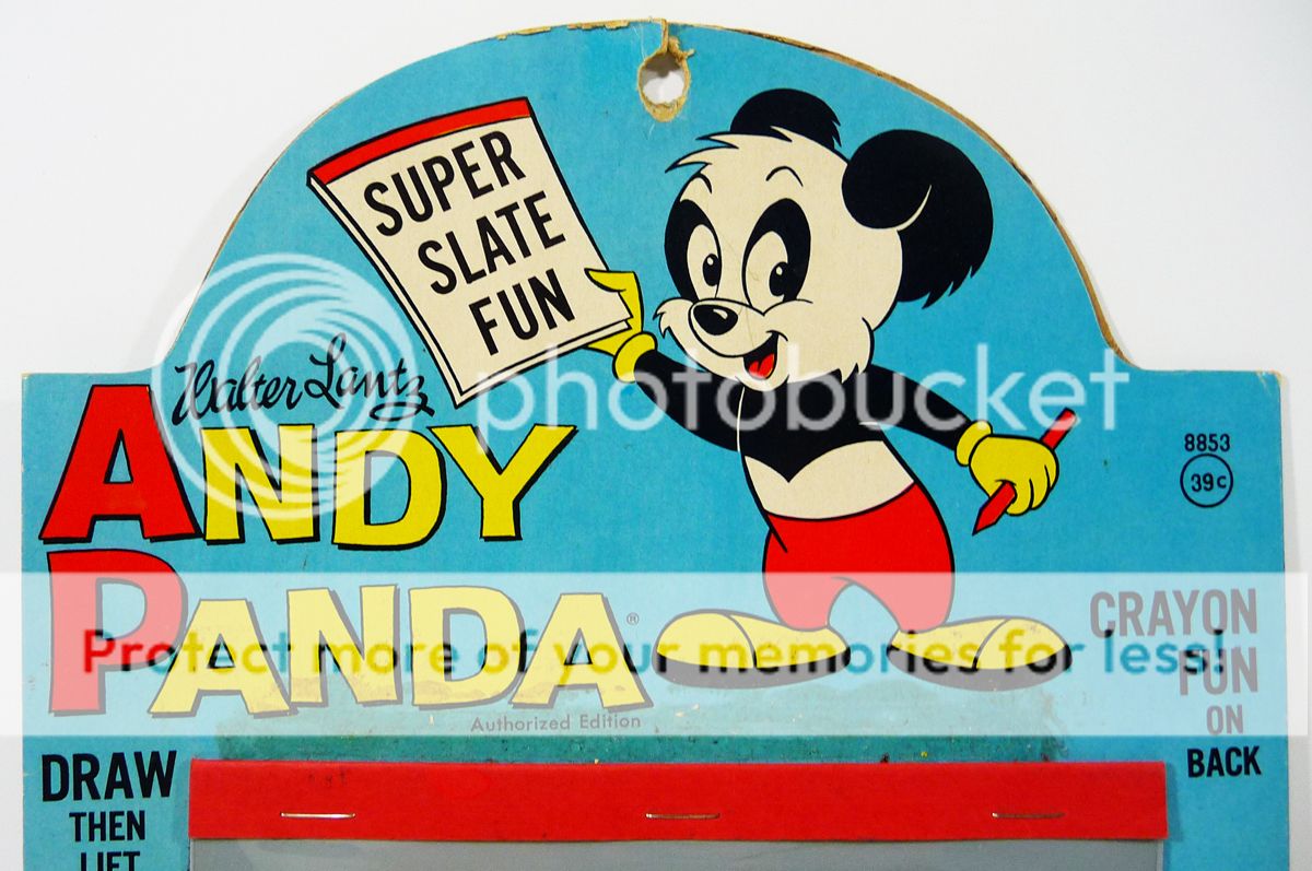 Vintage ANDY PANDA'S SUPER SLATE (1962) Walter Lantz AWESOME GRAPHICS ...
